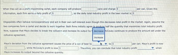 Solved 6. Deviating from the collusive outcome Mays and | Chegg.com
