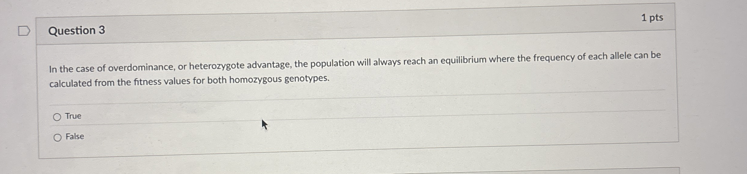 Solved Question 31 ﻿ptsIn the case of overdominance, or | Chegg.com