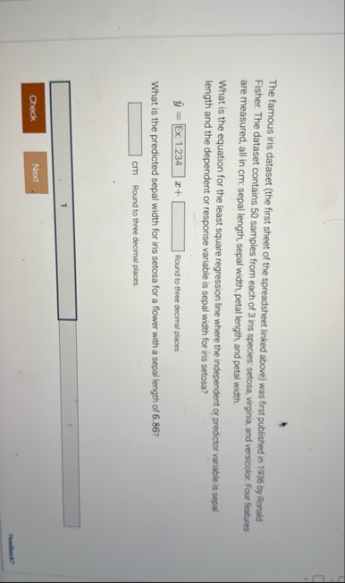 Solved The famous iris dataset (the first sheet of the | Chegg.com