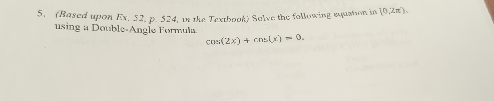 Solved (Based upon Ex. 52, ﻿p. 524, ﻿in the Textbook) ﻿Solve | Chegg.com