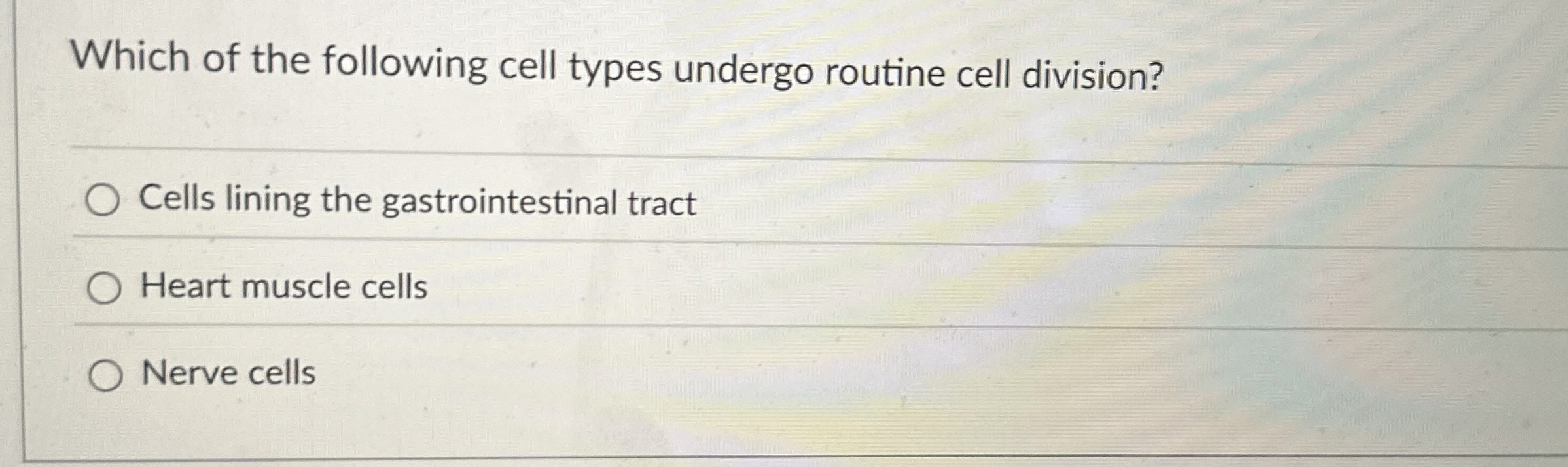 Solved Which of the following cell types undergo routine | Chegg.com