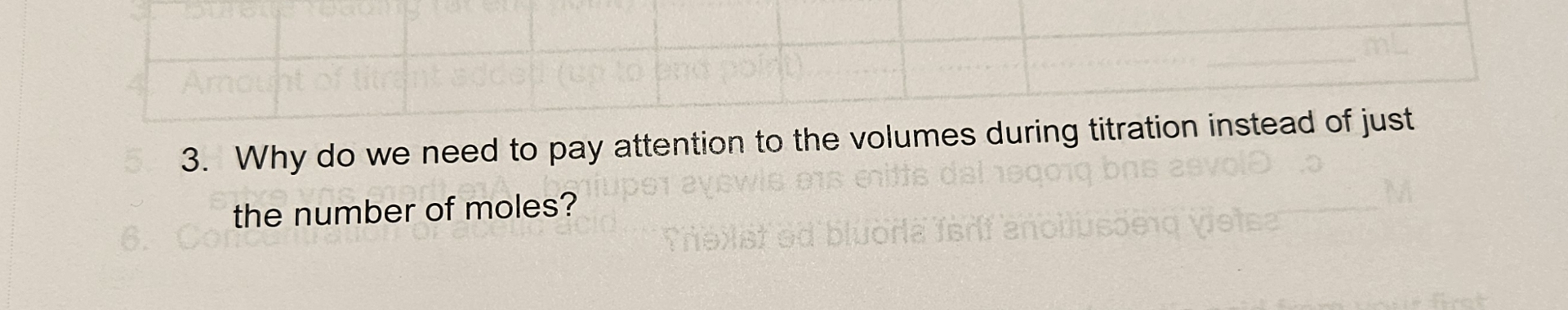 Solved Why do we need to pay attention to the volumes during | Chegg.com