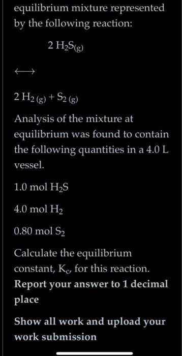 Solved equilibrium mixture represented by the following | Chegg.com