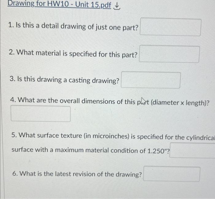Solved Drawing for HW10 - Unit 15.pdf ↓ 1. Is this a detail | Chegg.com