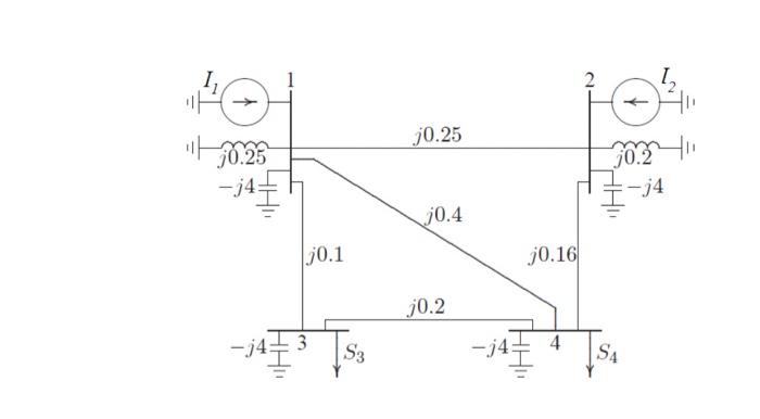 Solved Y-Bus matrix The generators at buses 1 and 2 are | Chegg.com
