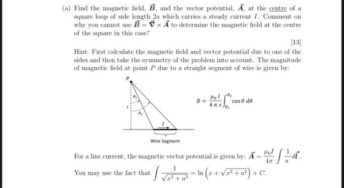 Solved electromagnetism, please write step by step and | Chegg.com