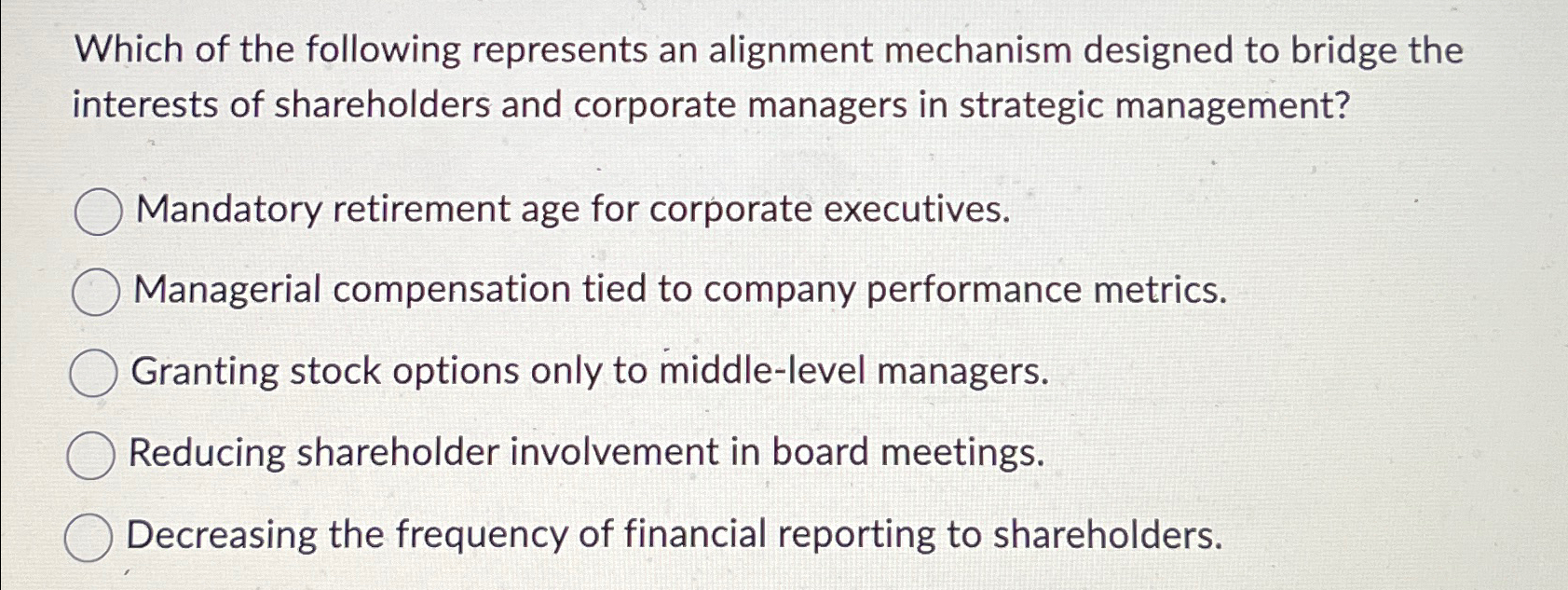 Solved Which of the following represents an alignment | Chegg.com