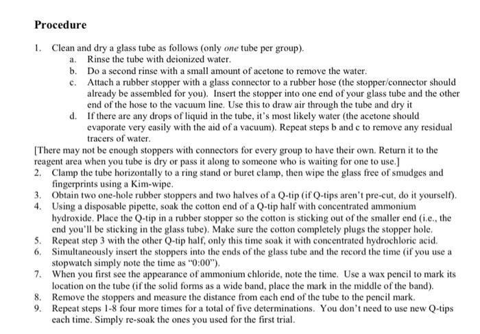Solved 2. Once you soak each piece of cotton (see steps 3 | Chegg.com