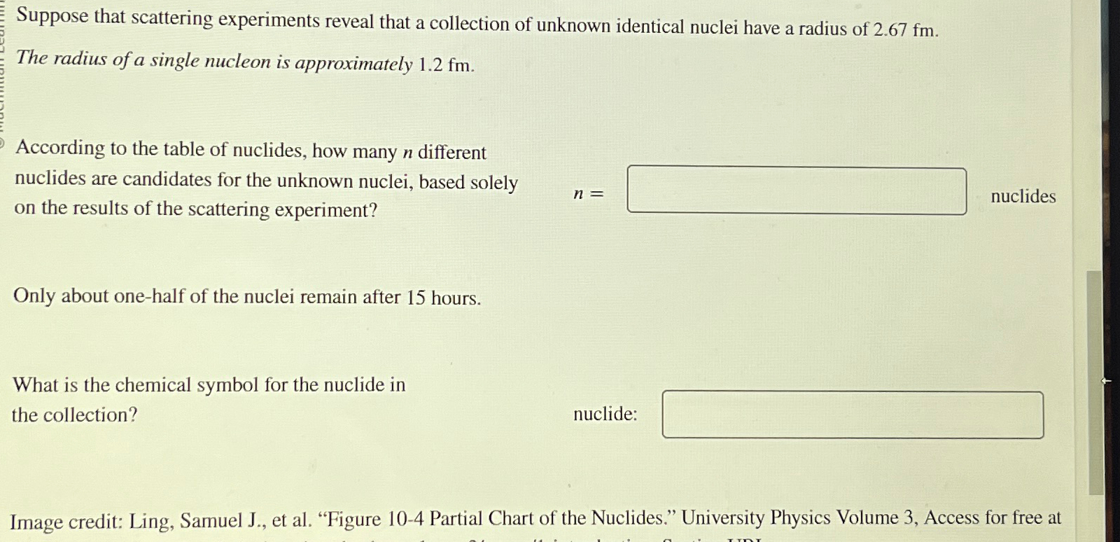 Solved Suppose that scattering experiments reveal that a | Chegg.com