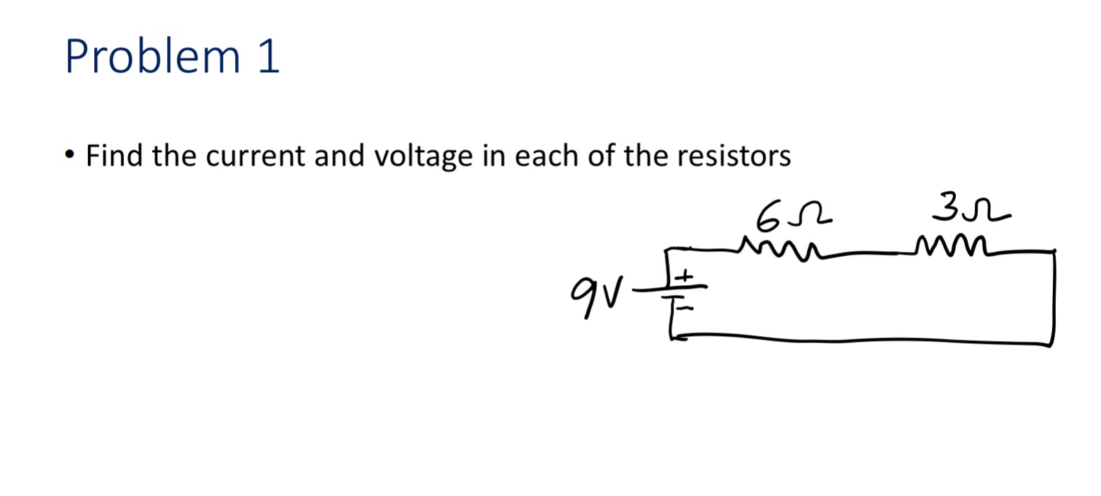 Solved Problem 1Find the current and voltage in each of the | Chegg.com