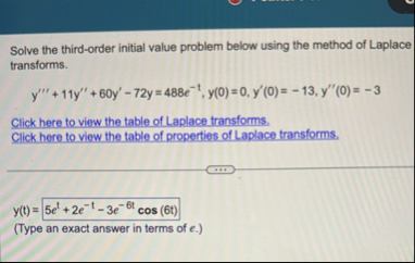 Solved Solve the third-order initial value problem below | Chegg.com