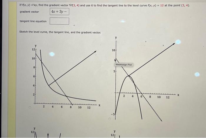 If f(x,y)=xy, find the gradient vector ∇f(3,4) and | Chegg.com
