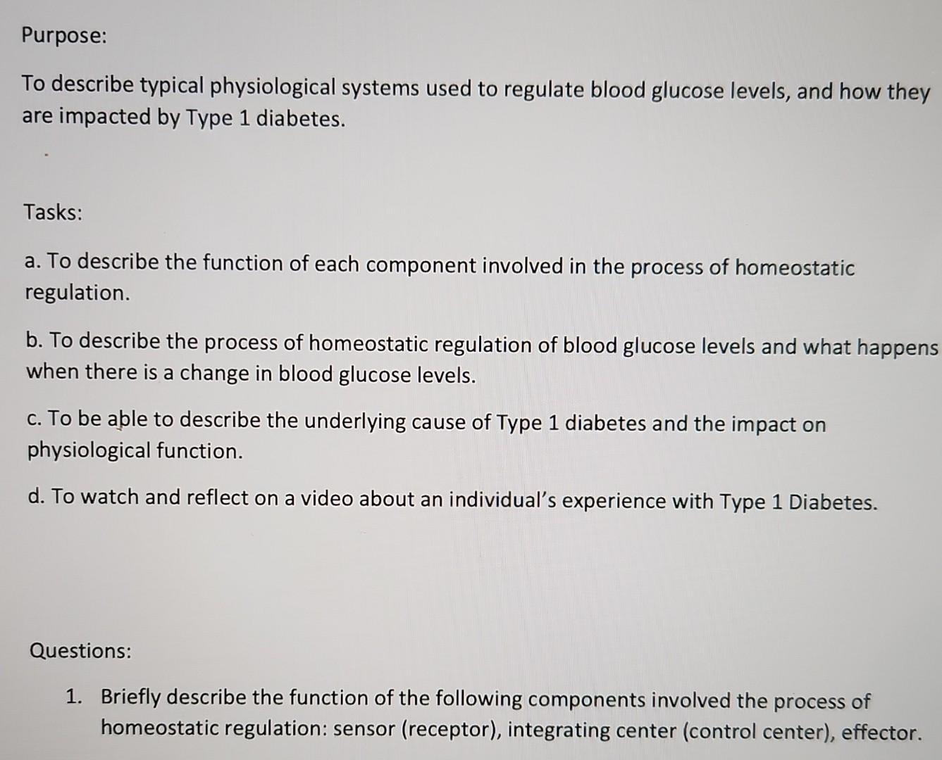 Solved Purpose: To describe typical physiological systems | Chegg.com