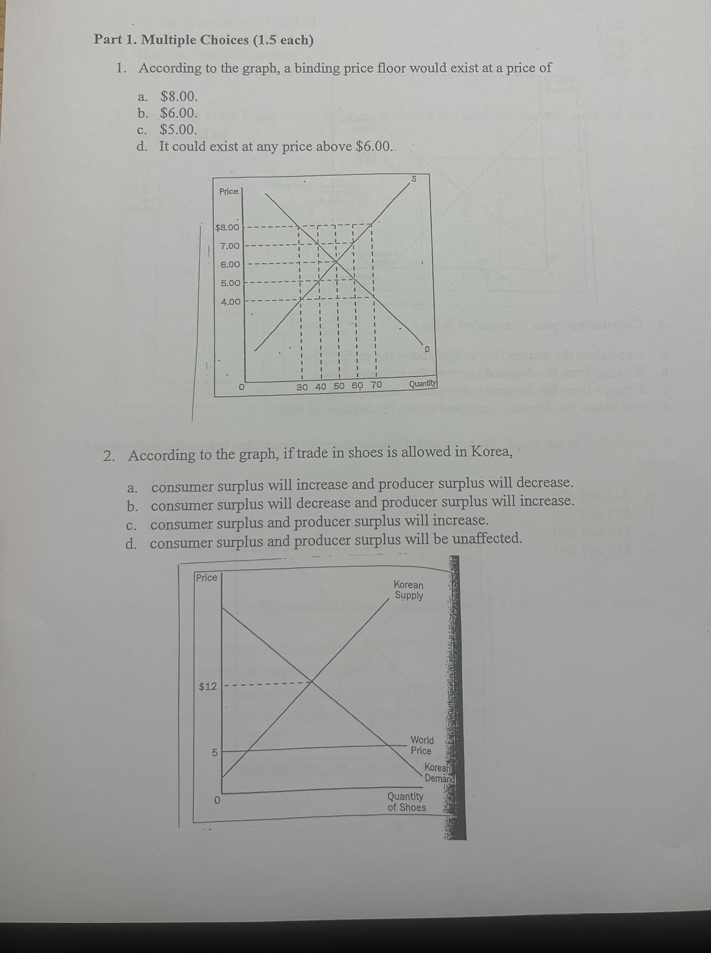Solved Part 1. ﻿Multiple Choices (1.5 ﻿each)According to the | Chegg.com