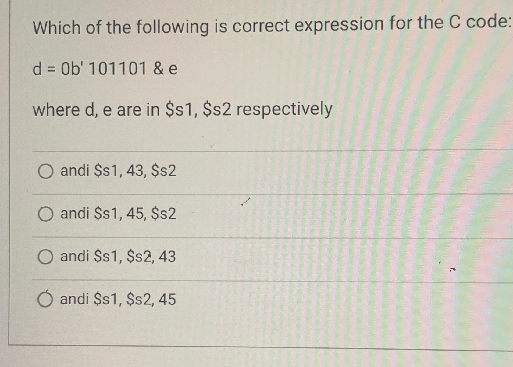 Solved Which of the following is correct expression for the | Chegg.com
