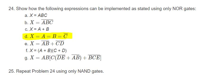 Solved Show how the following expressions can be implemented | Chegg.com