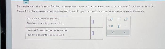 Solved Compound A reacts with Compound B to form only one | Chegg.com