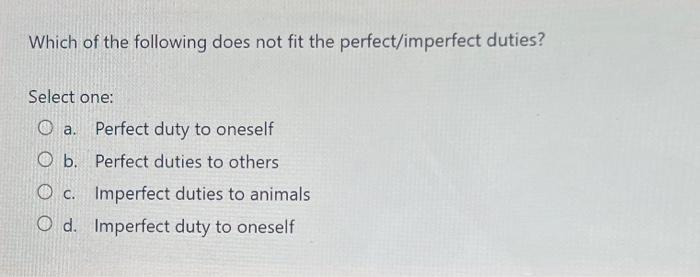 Solved Which of the following does not fit the | Chegg.com