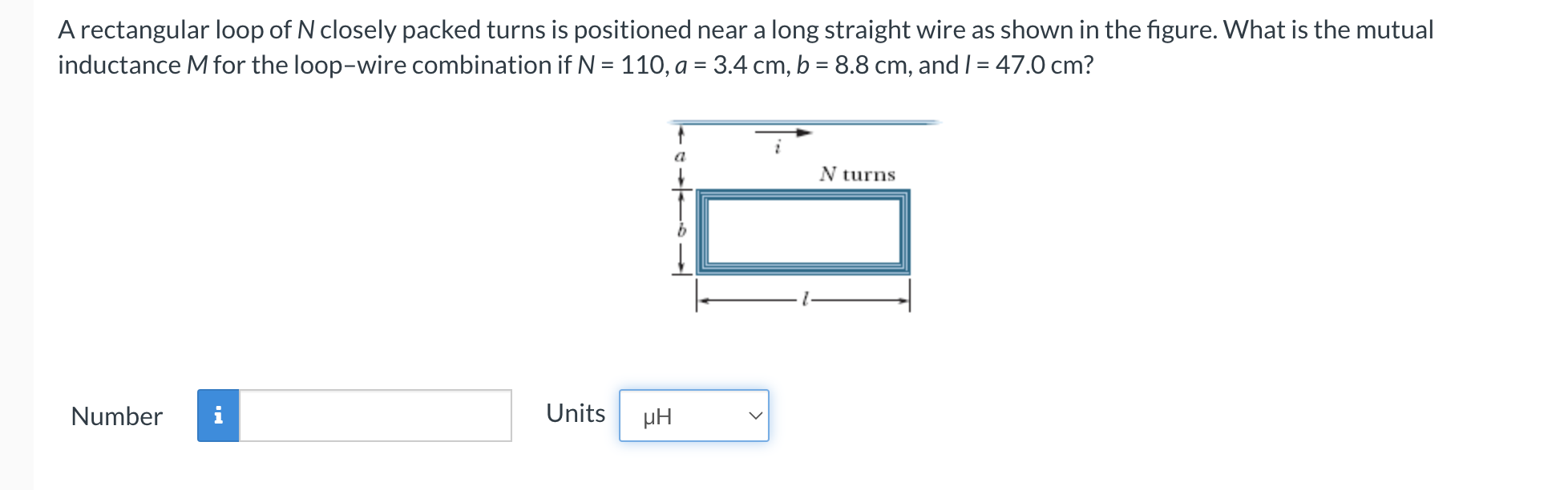 Solved A rectangular loop of N ﻿closely packed turns is | Chegg.com