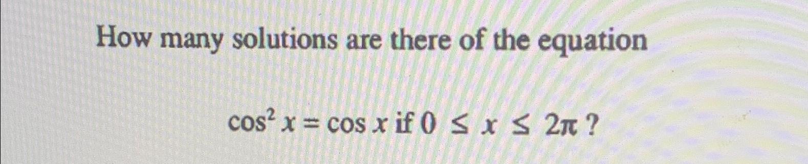 Solved How many solutions are there of the | Chegg.com
