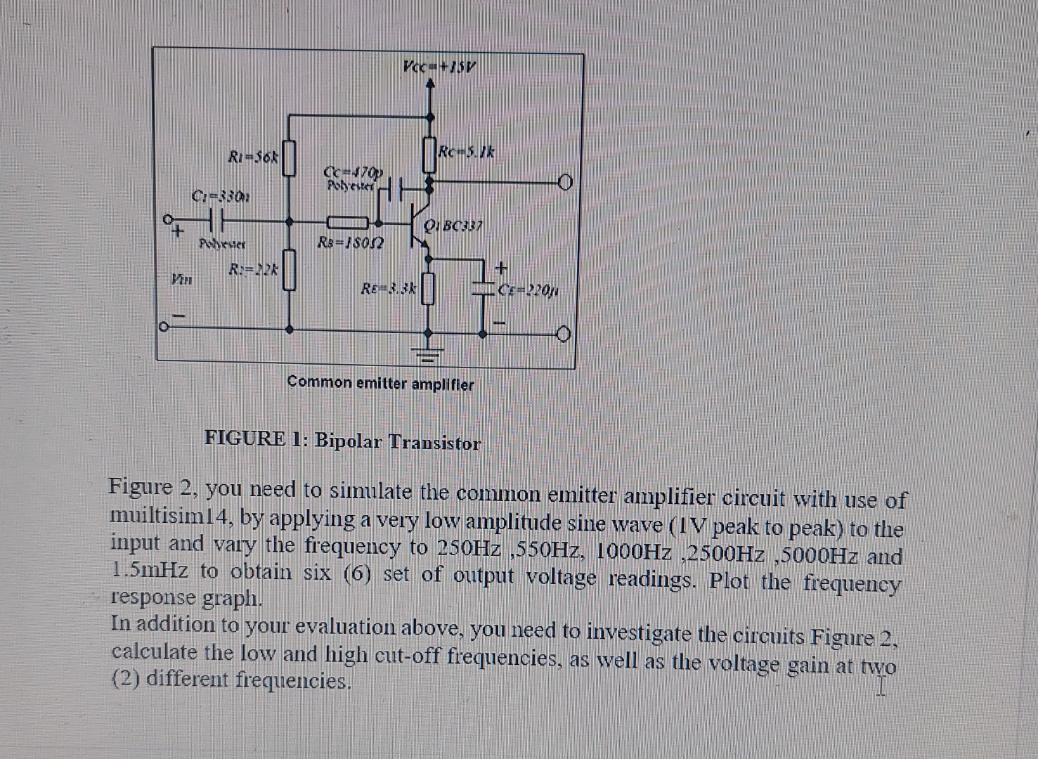 Solved FIGURE 1: Bipolar TransistorFigure 2, ﻿you need to | Chegg.com