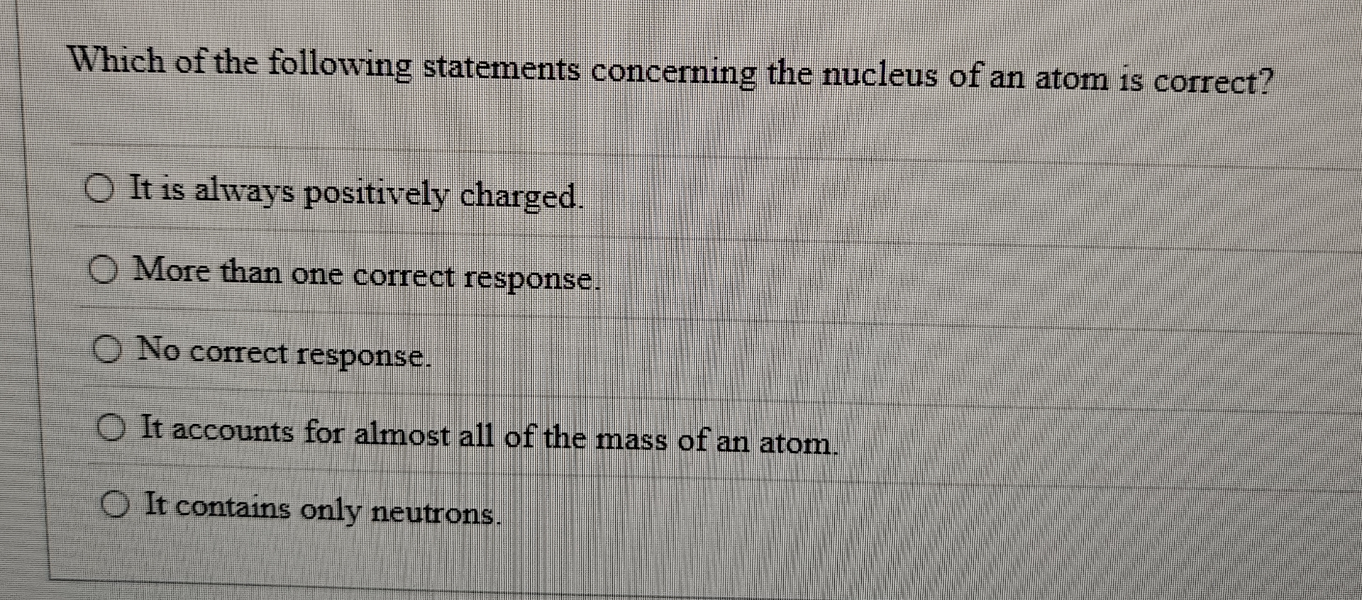 Solved Which of the following statements concerning the | Chegg.com