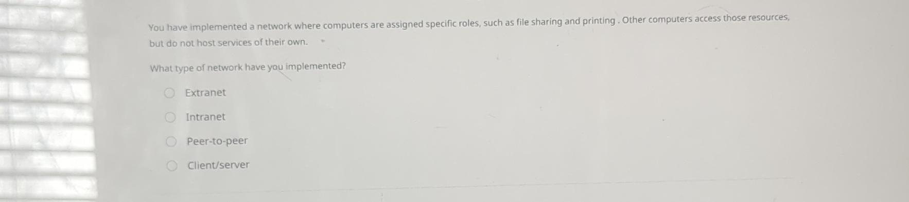 Solved You have implemented a network where computers are | Chegg.com