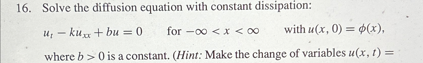 Solved . ﻿Use fourier transform method. | Chegg.com