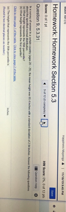 Solved Save Homework Homework Section 5 3 Score 0 Of 1