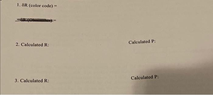 Table 1: Resistance Determinations: Table 2: | Chegg.com