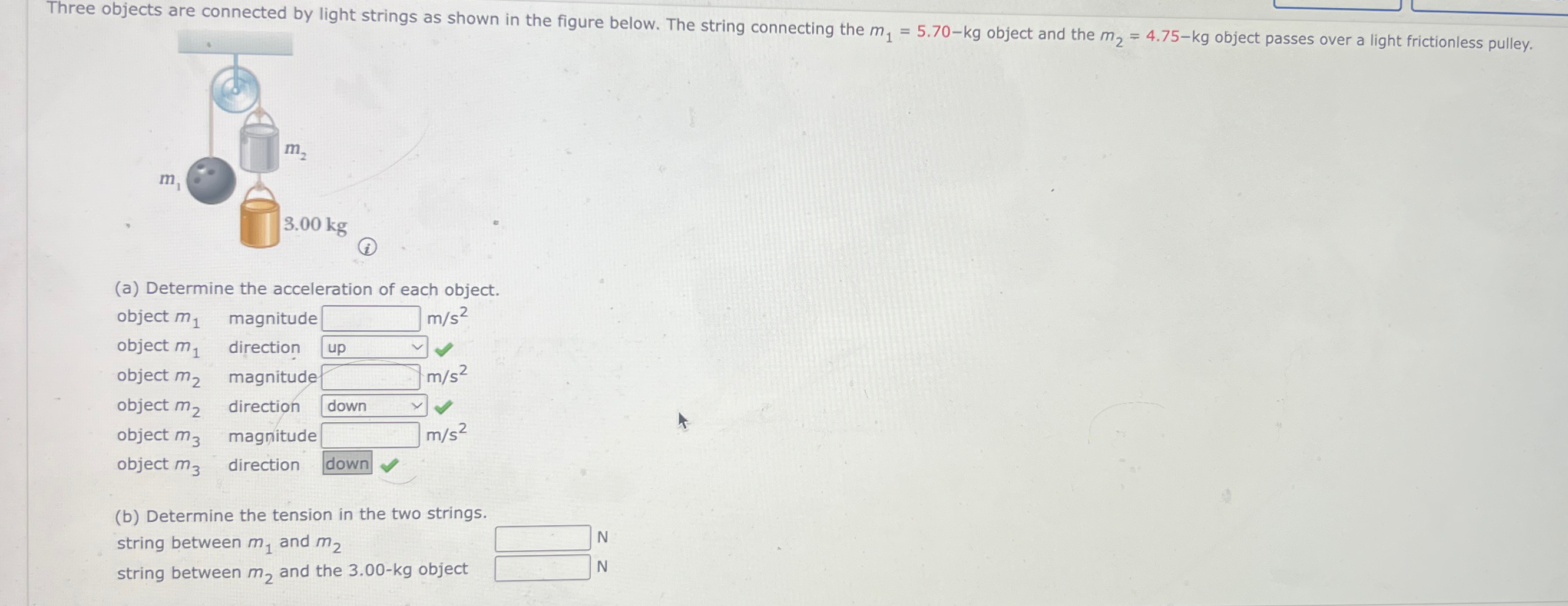 Solved I A ﻿determine The Acceleration Of Each