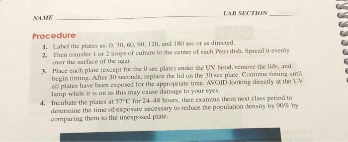 Solved Ultraviolet (UV) radiation destroys cells by damaging | Chegg.com