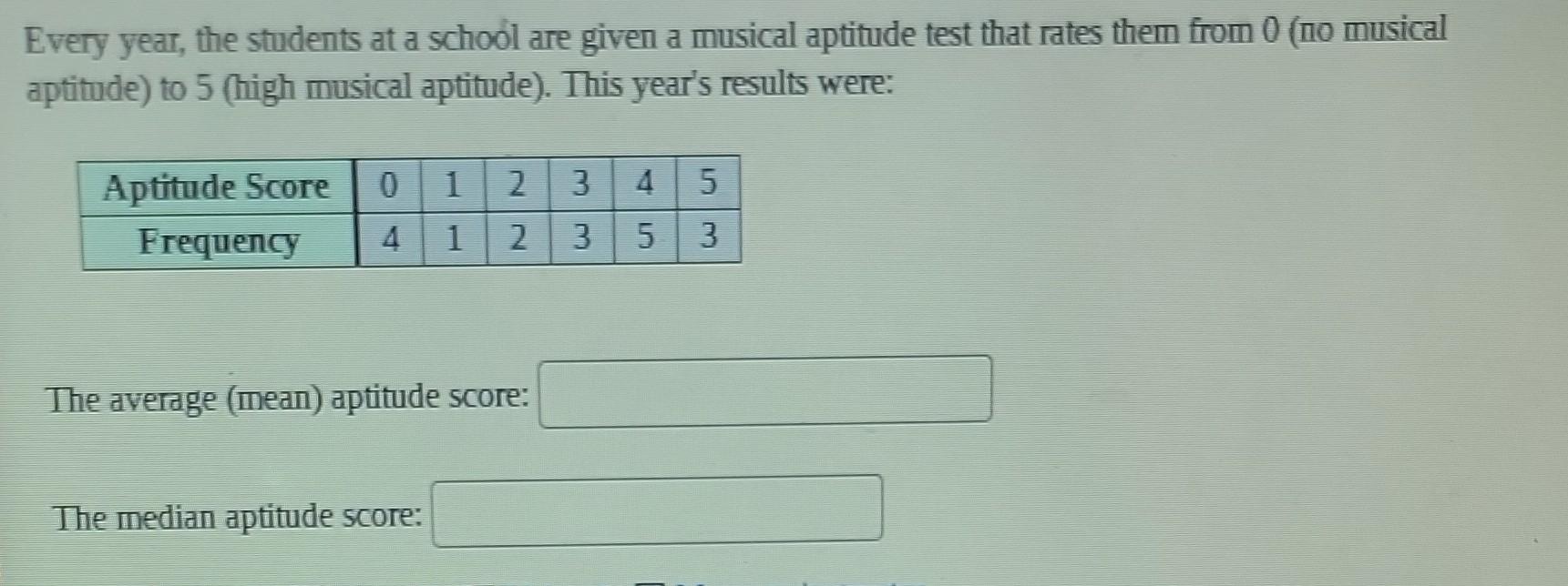 Solved Every year, the students at a school are given a | Chegg.com