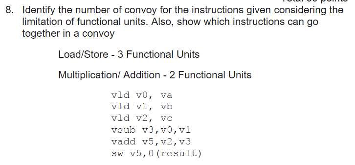 Solved Identify the number of convoy for the instructions | Chegg.com