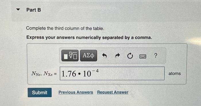 Solved Complete the second column of the table. Express | Chegg.com