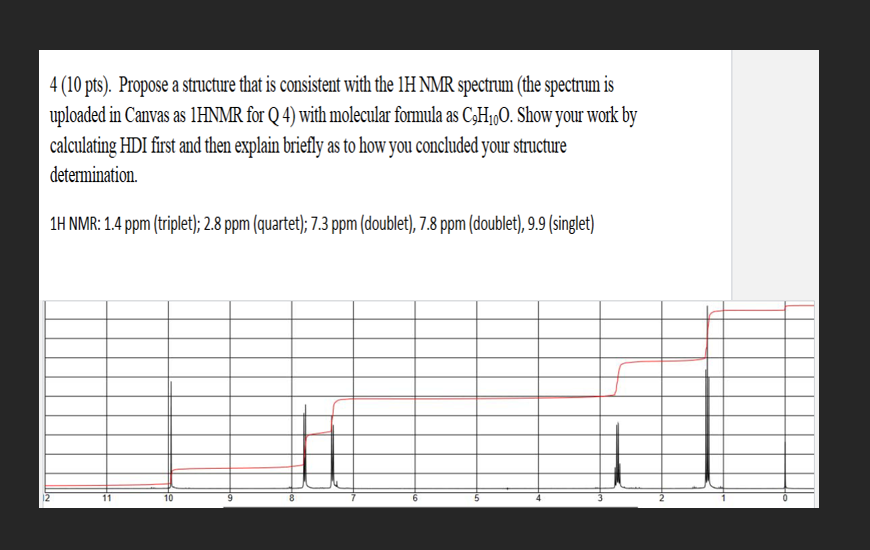 Solved 4 (10 ﻿pts). ﻿Propose a struccure that is consistent | Chegg.com