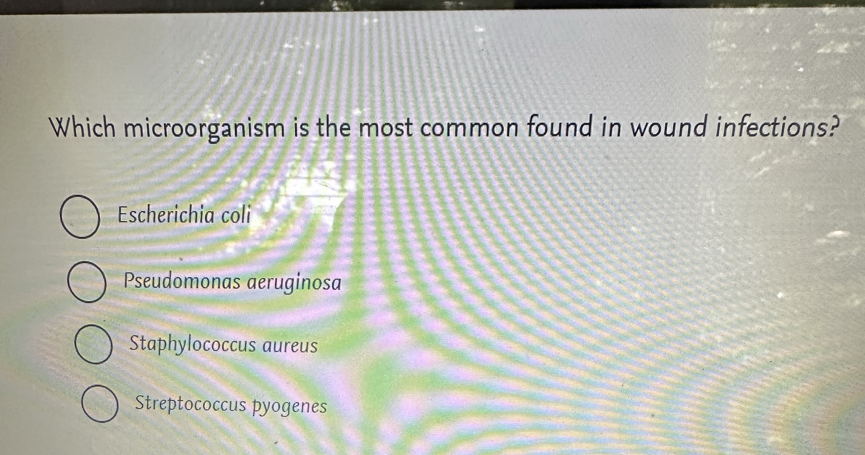 Solved Which microorganism is the most common found in wound | Chegg.com