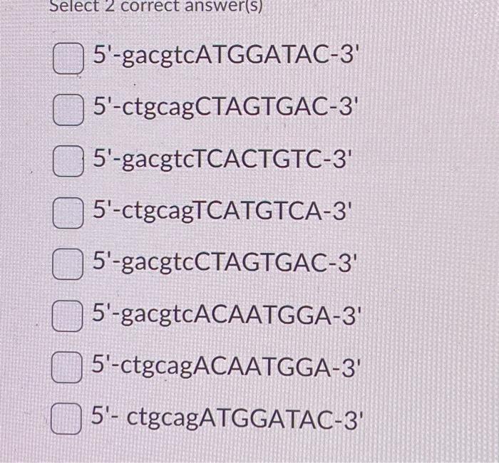 Solved Below is the sequence of a gene, and you would like | Chegg.com