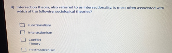 Solved 8) Intersection theory, also referred to as | Chegg.com