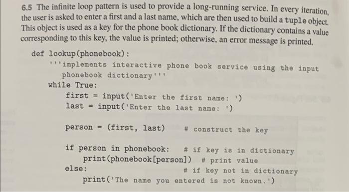 Solved a 6.15 The dictionary used in Practice Problem 6.5 | Chegg.com
