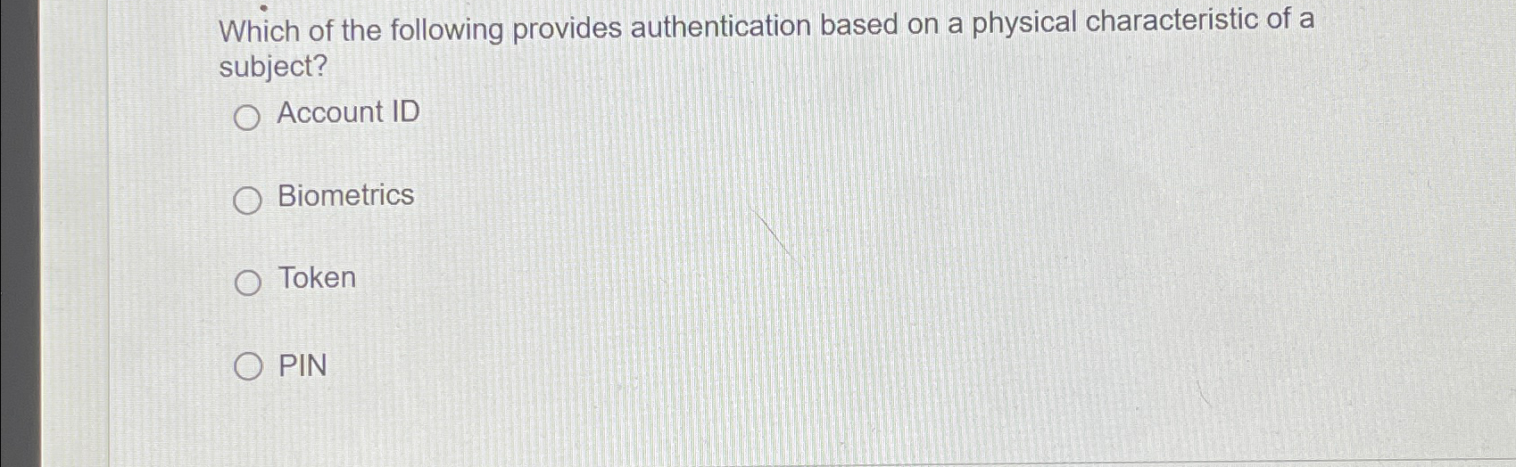 Solved Which of the following provides authentication based | Chegg.com