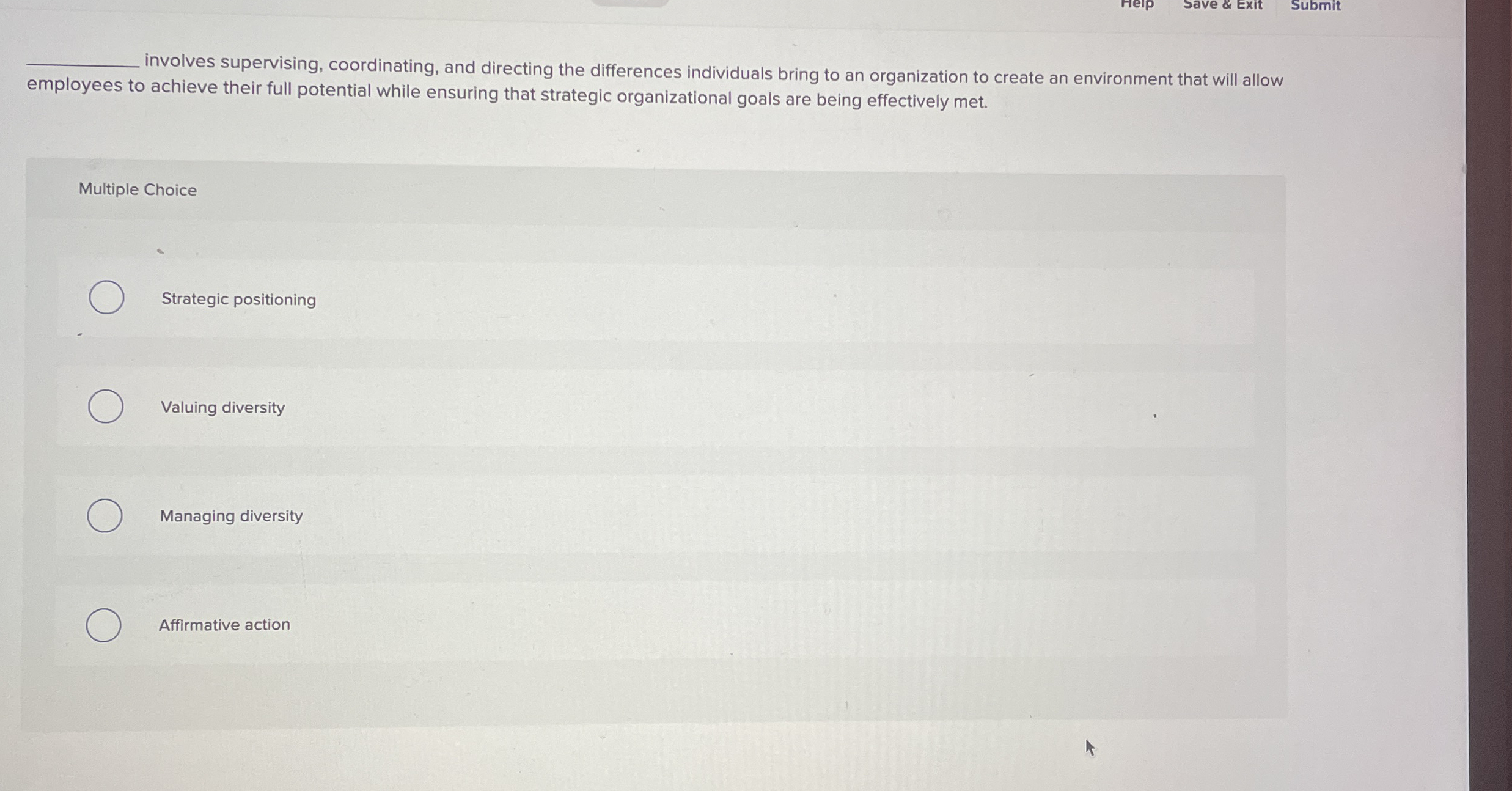 Solved involves supervising, coordinating, and directing the | Chegg.com