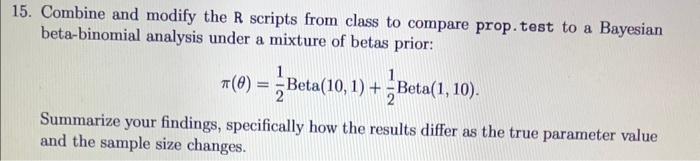 Solved Combine and modify the R scripts from class to | Chegg.com