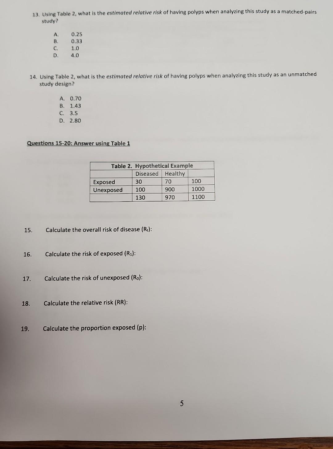 Solved 10. The relative risk of oral contraceptive use and | Chegg.com