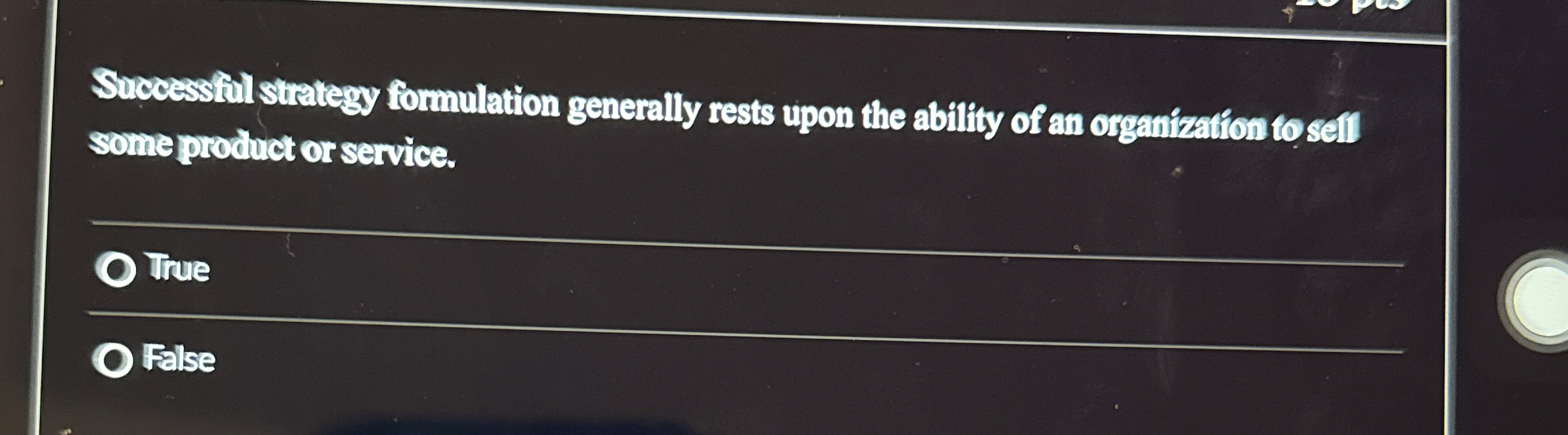 Solved Successtil strategy formulation generally rests upon | Chegg.com