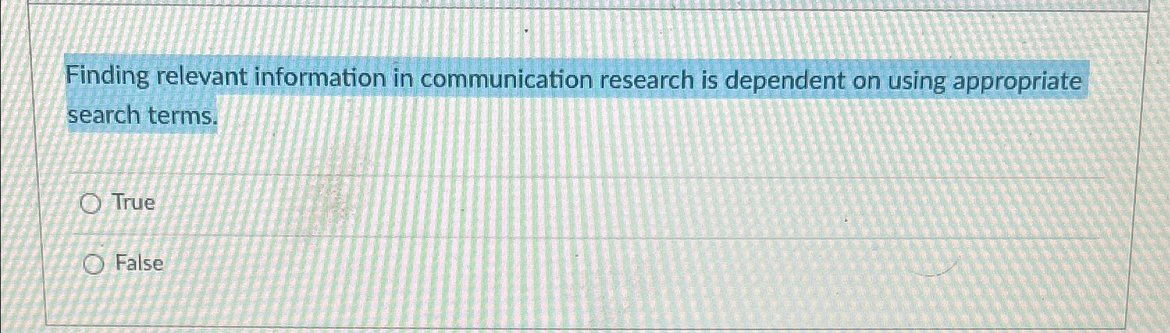 Solved Finding relevant information in communication | Chegg.com