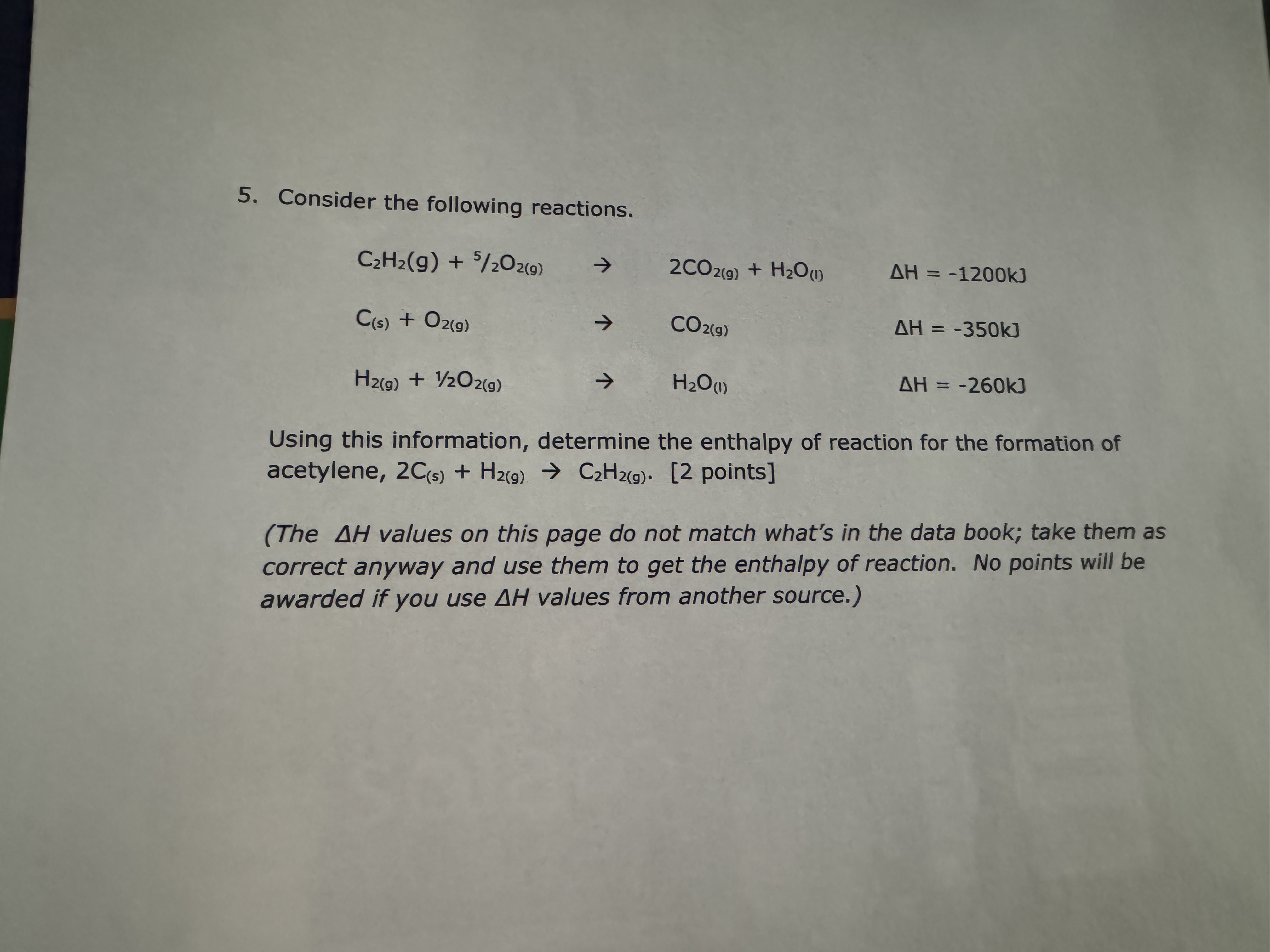 Solved consider the following | Chegg.com