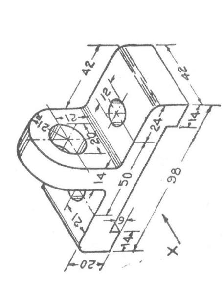 Solved i wanll solution draw with all dimention three view | Chegg.com