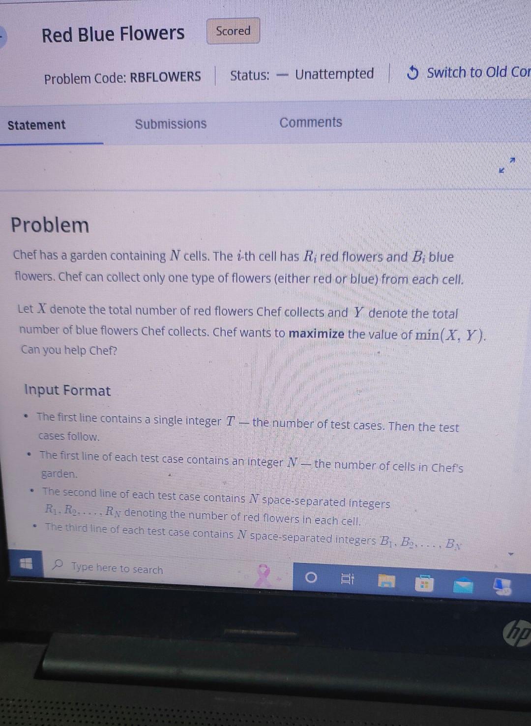 Solved Problem Chef has a garden containing N cells. The | Chegg.com