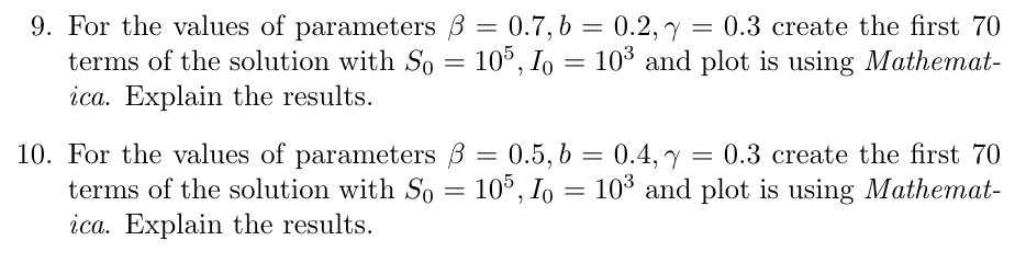 Solved Please Include Working Mathematica Code Thanksfor